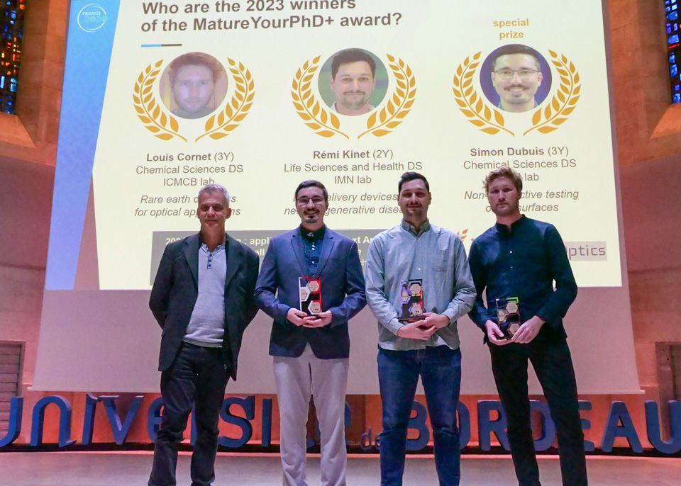 Trois doctorants récompensés par le prix «Mature your PhD+» :: Le ...